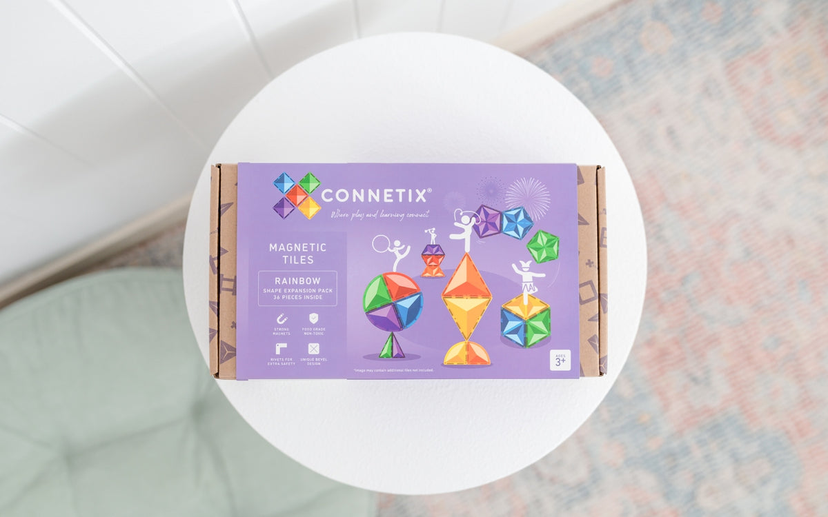 CONNETIX Rainbow Shape Expansion Pack 36 pc – Balancing Act Toys